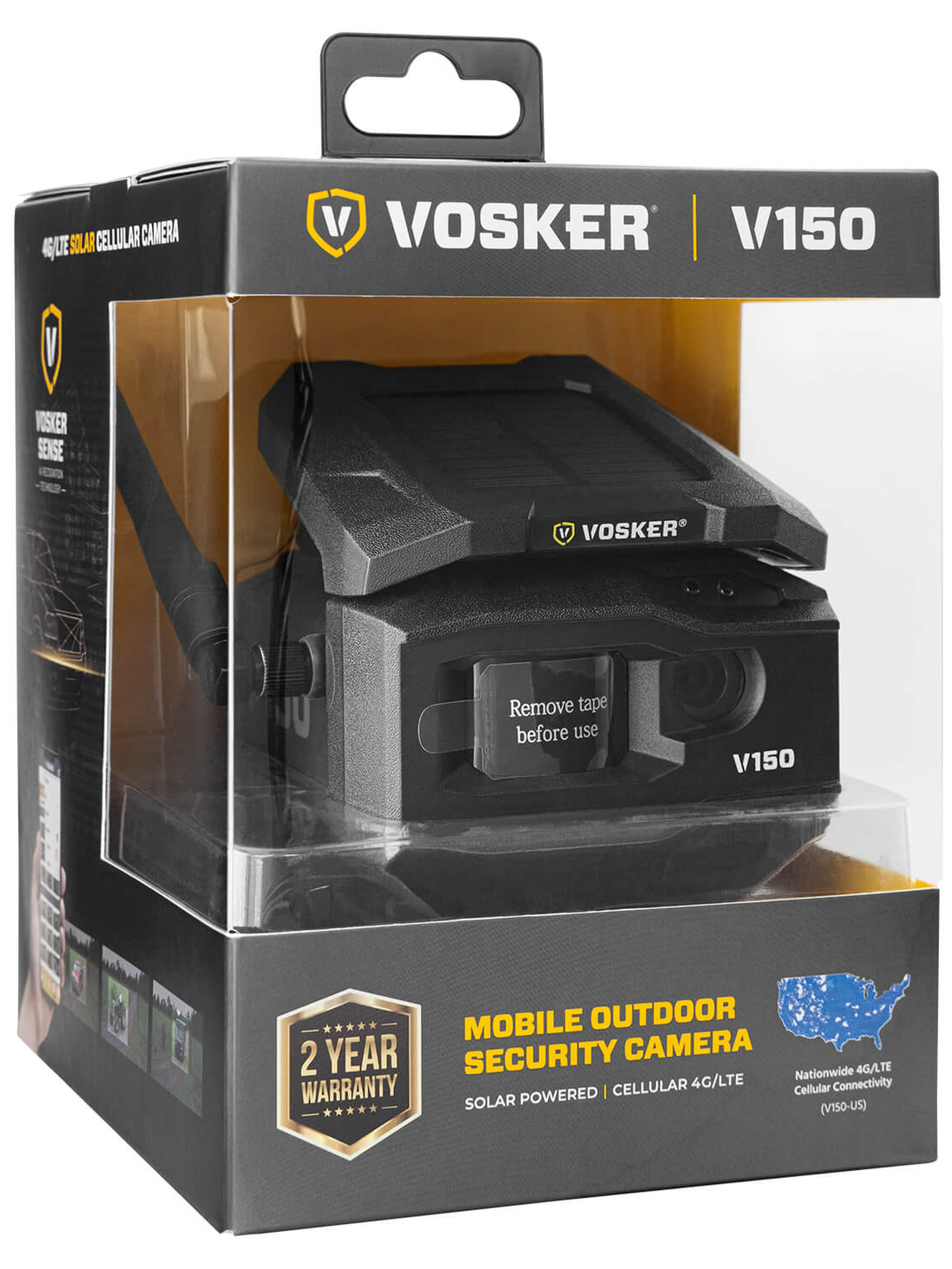 security camera with v logo